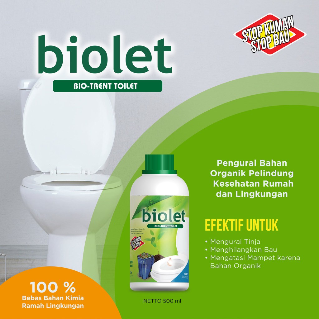 Jual Biolet - Penghilang Bau Wc Toilet Kloset , Pengurai Tinja, Bebas ...
