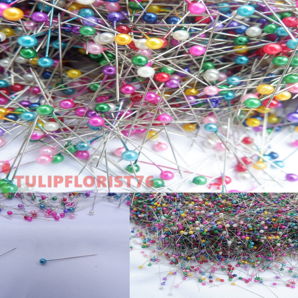 Jual Jarum Pentul Mutiara Premium 250gr UK 4CM | Shopee Indonesia