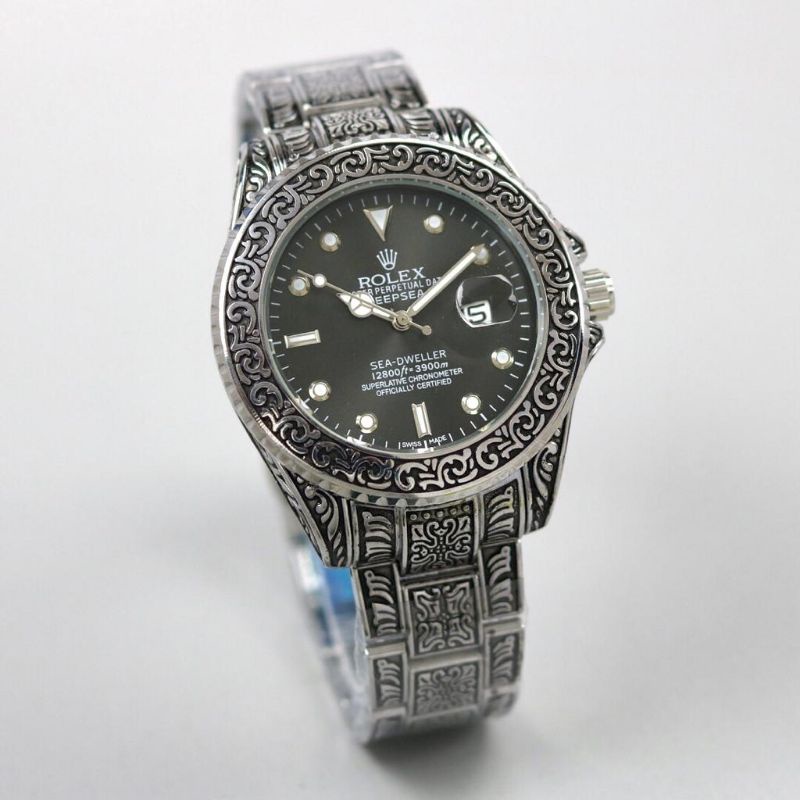 Jual JAM TANGAN PRIA ROLEX STEINLESS TANGGAL MOTIF BATIK | Shopee Indonesia
