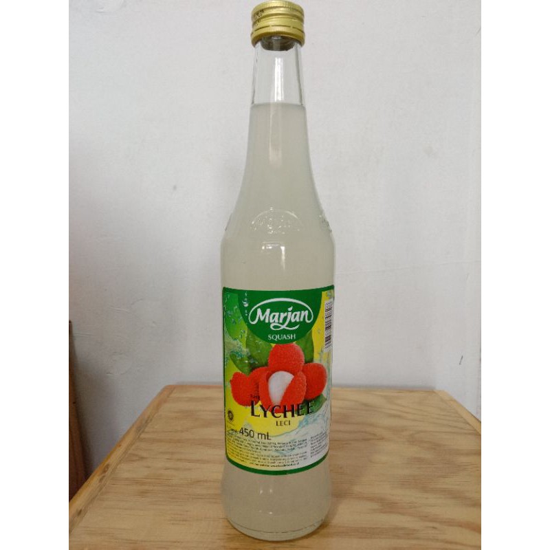 Jual sirup marjan squash rasa leci 450 ml | Shopee Indonesia