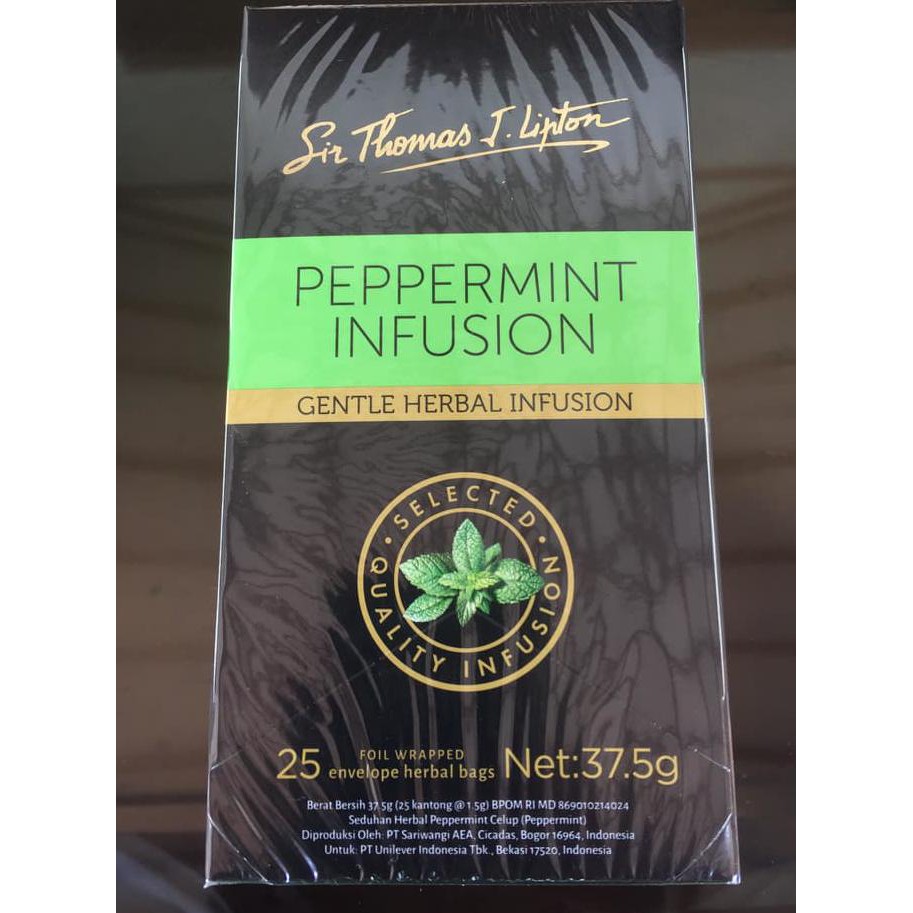 Jual Mmfem673- Lipton Peppermint Infusion Tea - Original - Teh Import ...