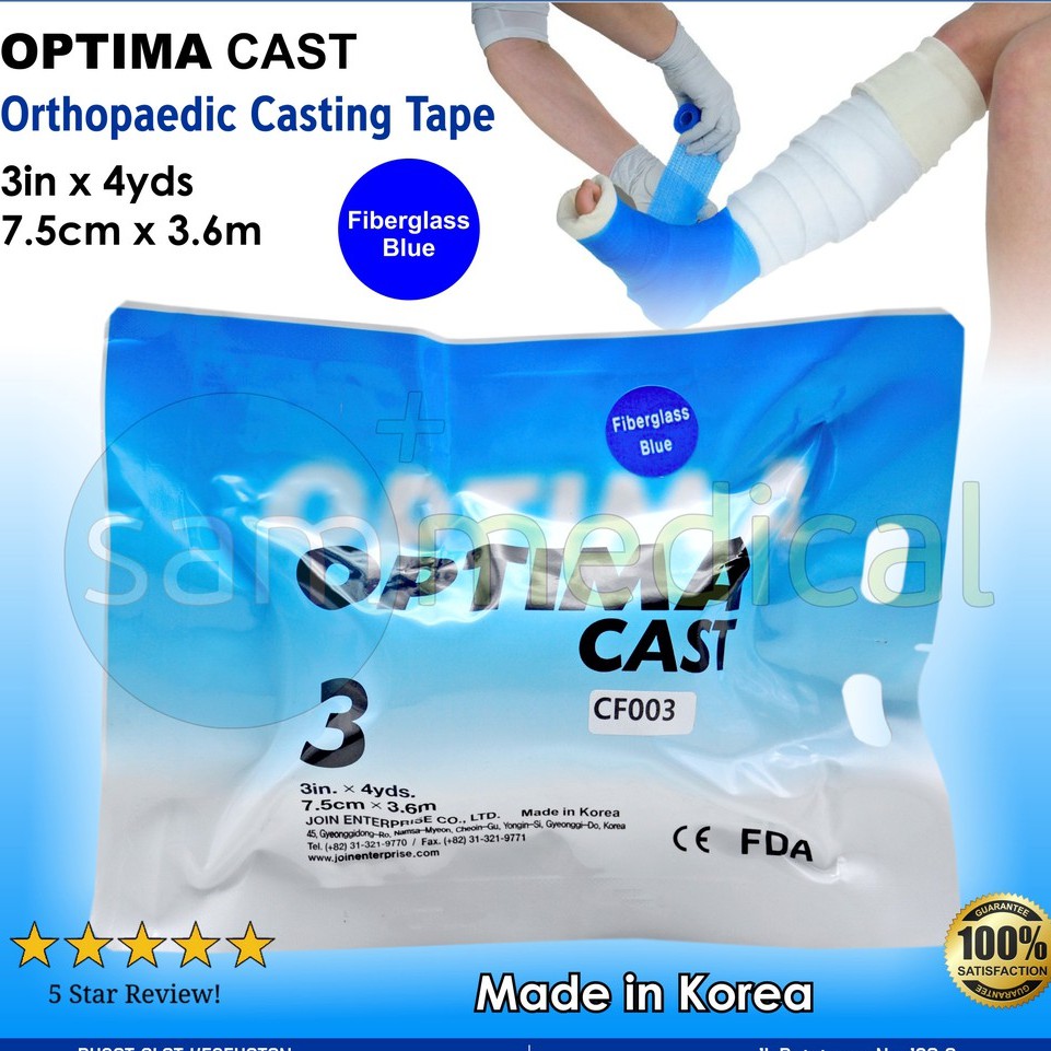 Jual Optima Cast Orthopaedic Casting Tape Fiberglass 3inch | Shopee ...