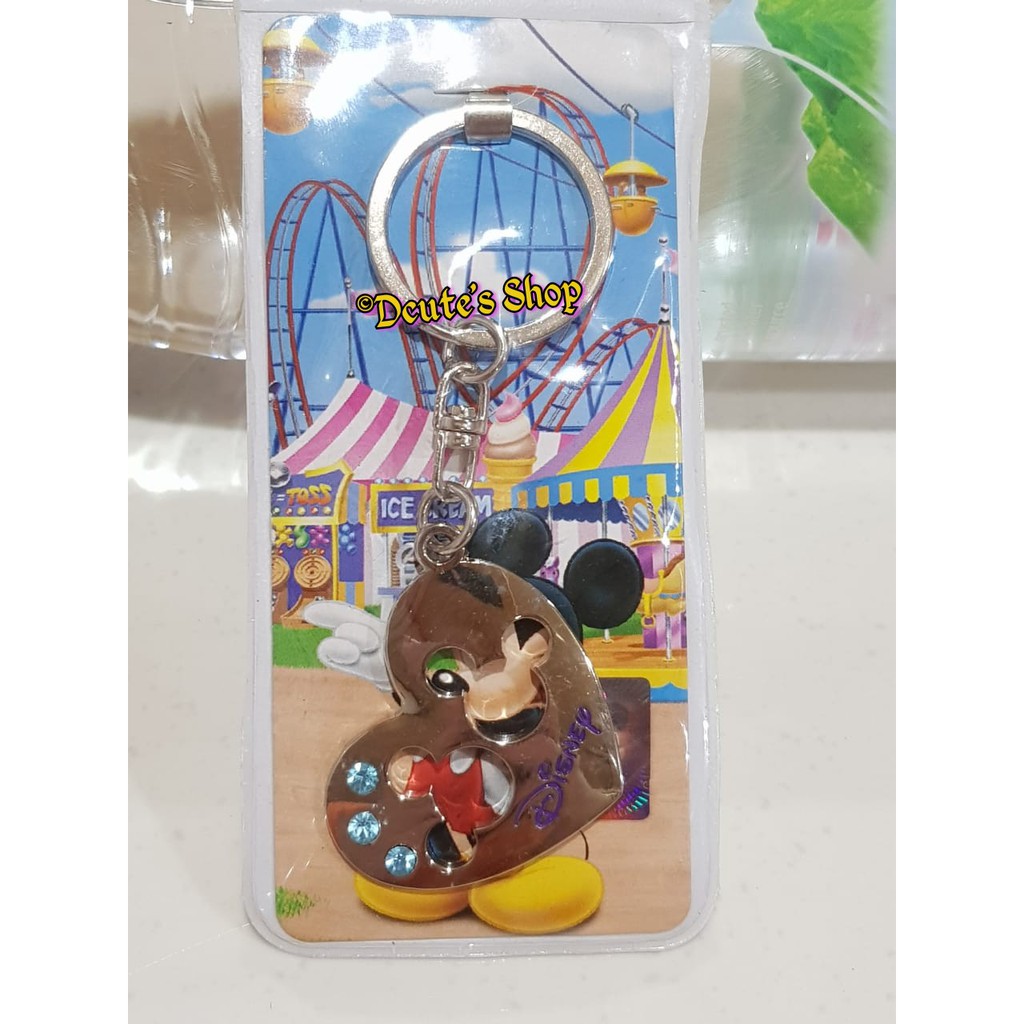 Jual Gantungan Kunci love dengan siluet kepala miki&mini Ori Hong Kong ...