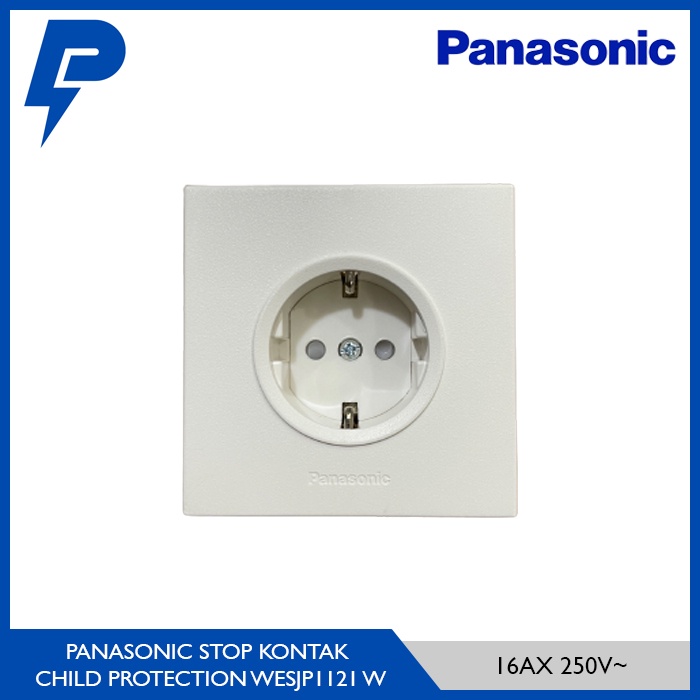 Jual PANASONIC Stop Kontak dgn Ground Style E Series White WESJP1121 W ...