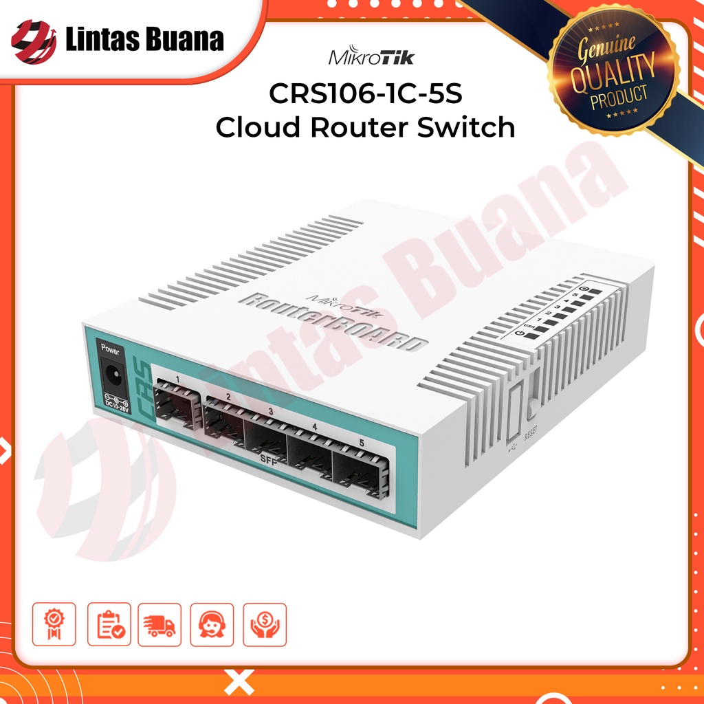 Jual MikroTik CRS106 1C 5S CRS106-1C-5S | Shopee Indonesia