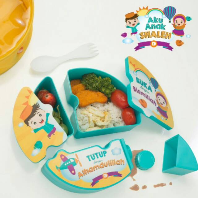 Jual Fuzzle lunch box (aku anak soleh) | Shopee Indonesia