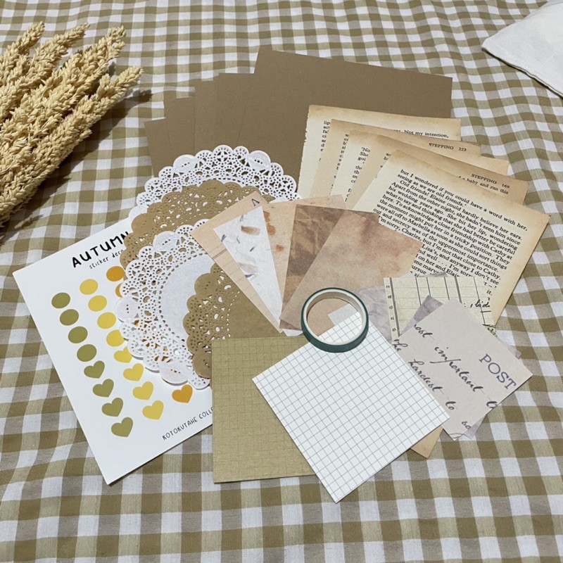 Jual Journal / Journaling Kit / Paper Bundle Vintage / Old Paper / Bujo ...