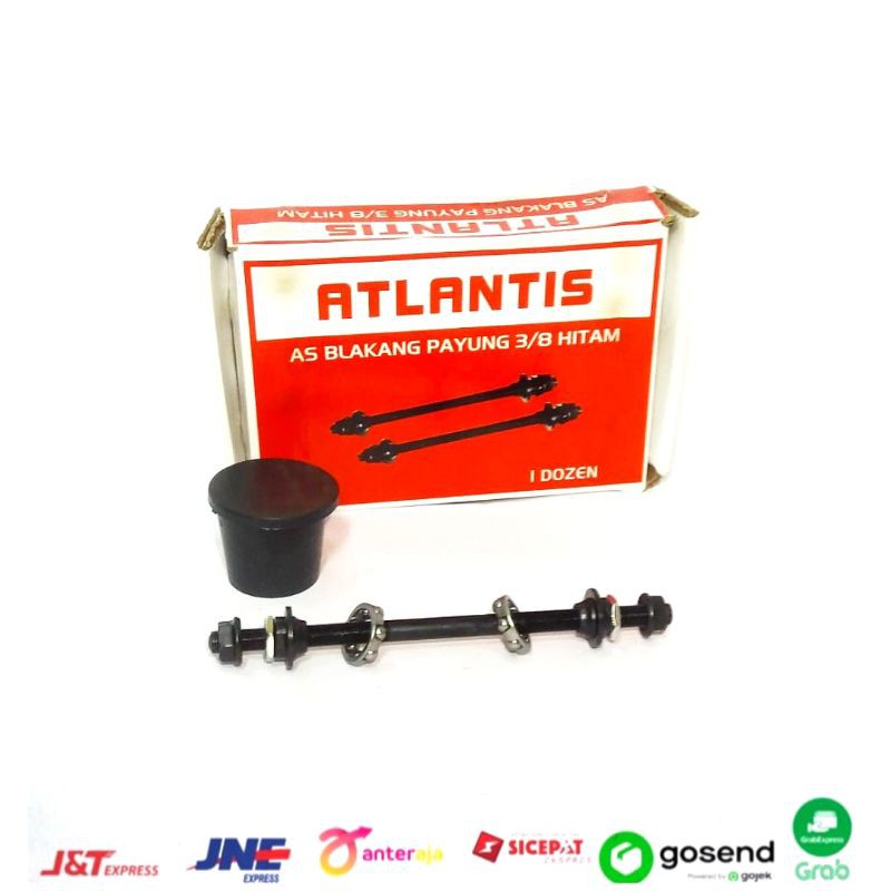 Jual as roda belakang 1 set rear hub spindle sepeda bmx mtb lipat 190 ...