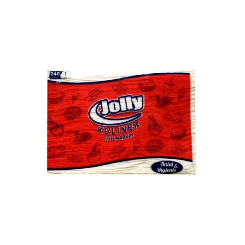 Jual Tissue Jolly napkin 240s /tissue kuliner/hand towel | Shopee Indonesia