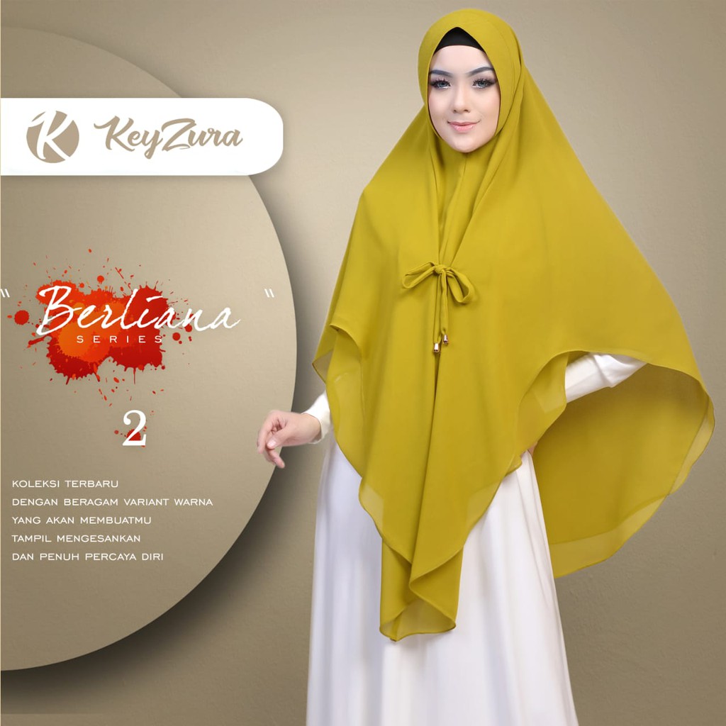 Jual Jilbab Khimar Berliana Ori Keyzura Hijab BY QOID | Shopee Indonesia