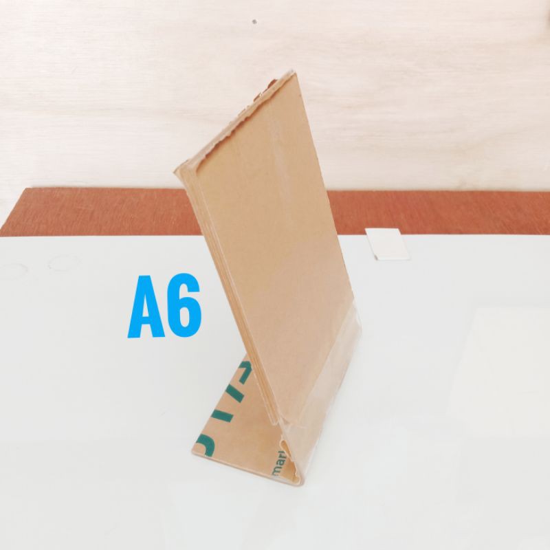 Jual stand no/menu meja akrilik A6 | Shopee Indonesia
