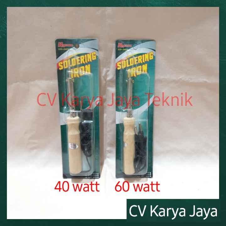 Jual Solder Listrik Gagang Kayu 40 W 60 W Kyowa / Soldering Iron ...