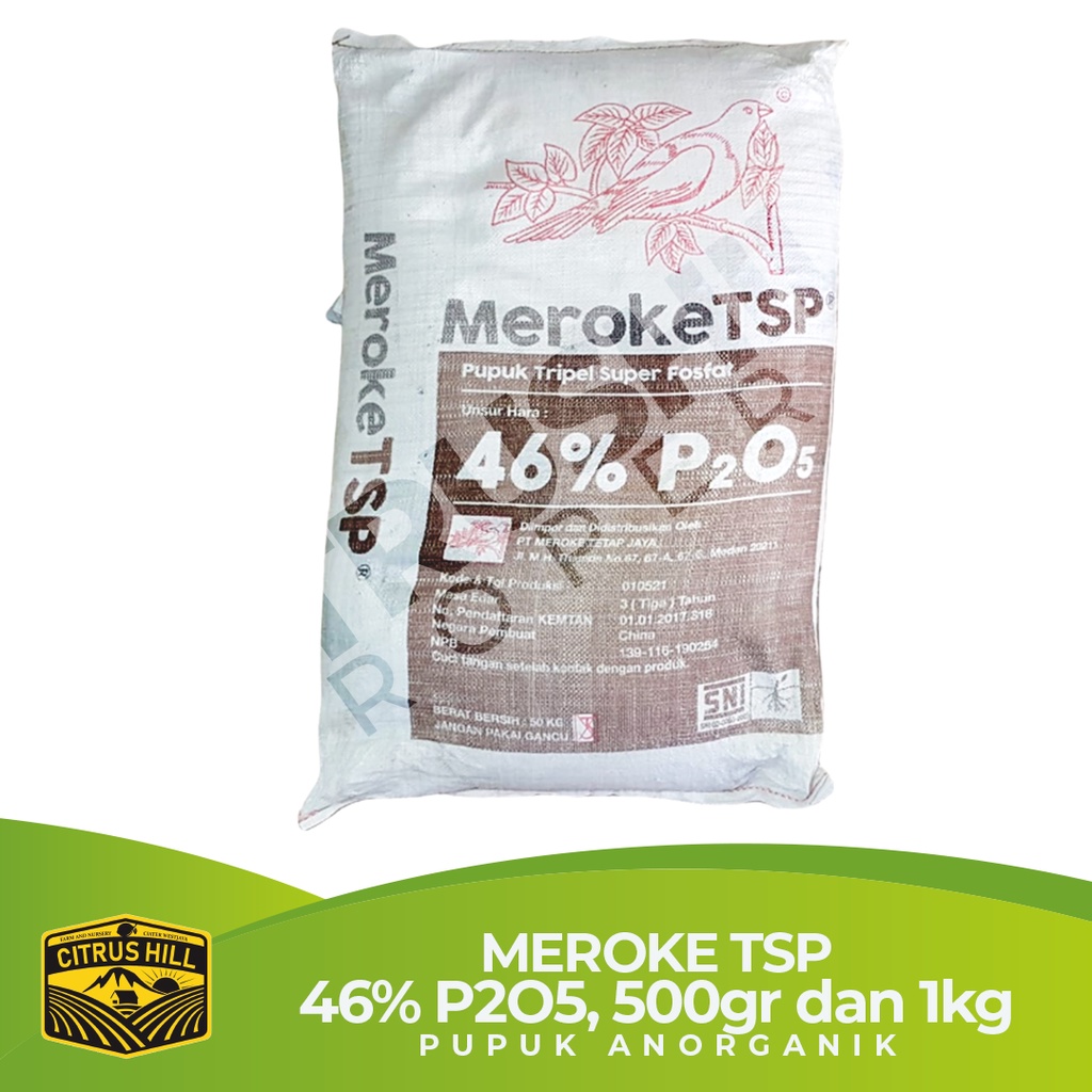 Jual PUPUK MEROKE TSP 46% P2O5 KEMASAN REPACK 500gr DAN 1kg | Shopee Indonesia