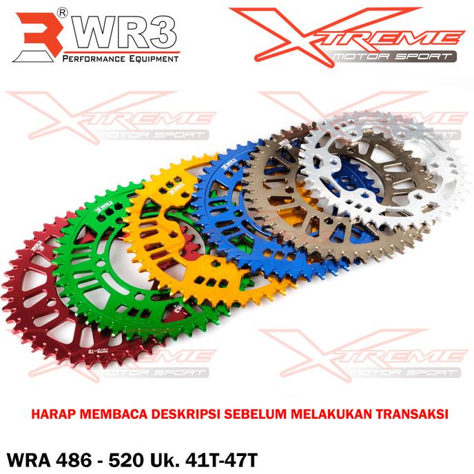 Jual Gear Belakang WR3 Ninja 250 Fi / Z250 Fi / Yamaha R25 / MT 25 XTR ...