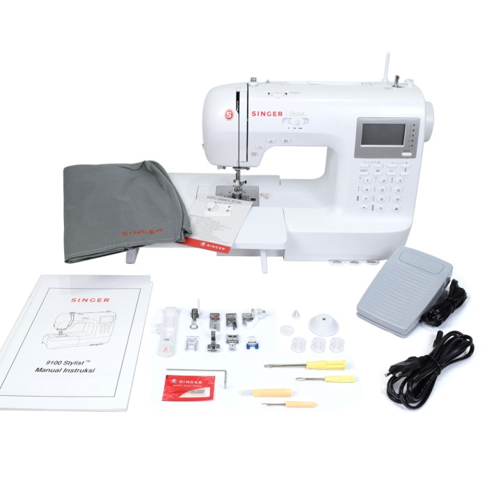 Jual MESIN JAHIT SINGER 9100 STYLIST DIGITAL PORTABLE MULTIFUNGSI ...