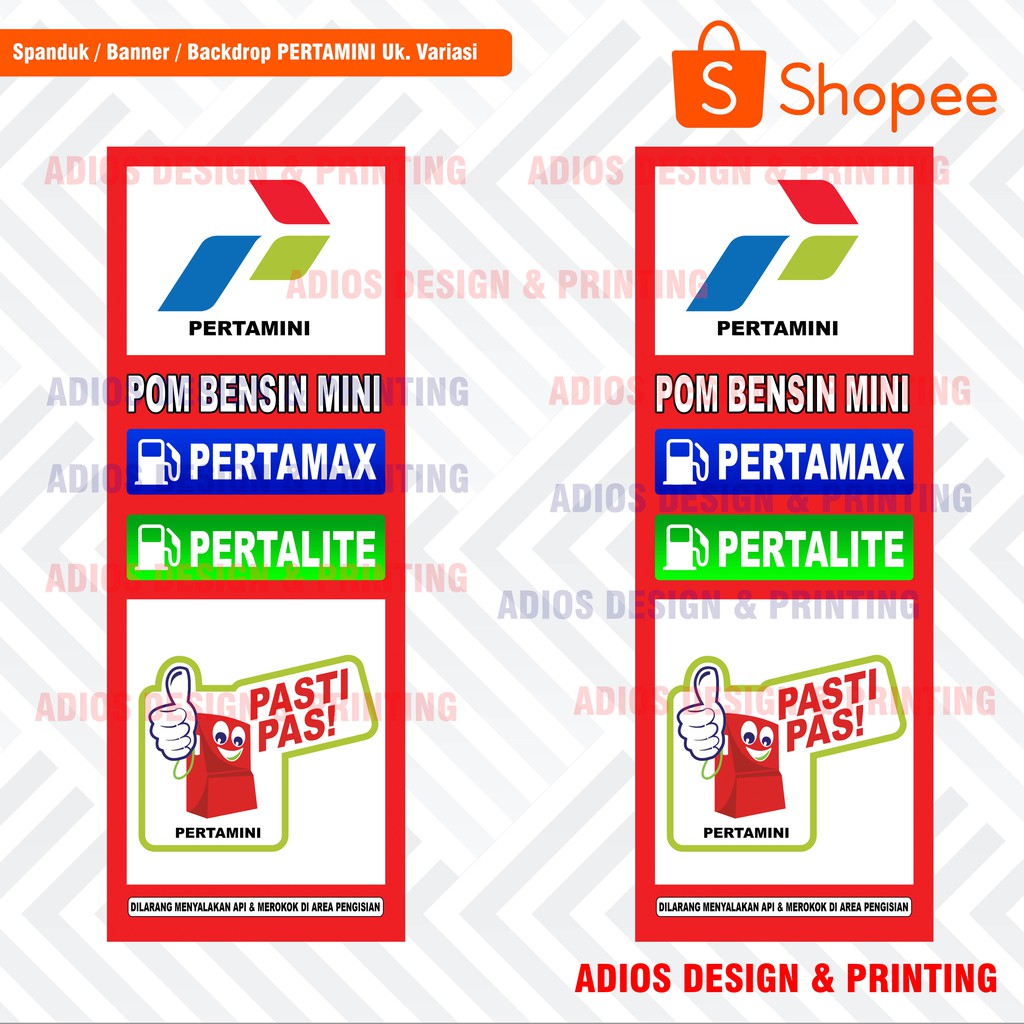 Jual spanduk banner pertamini / pom mini / pom bensin mini | Shopee ...
