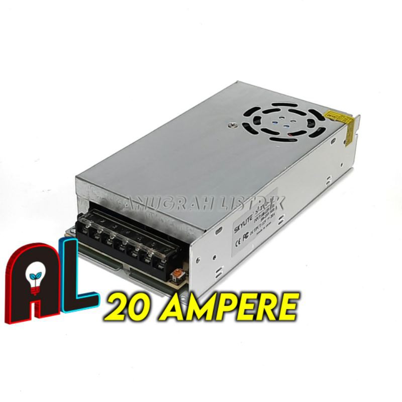 Jual Power Supply 20A Adaptor DC 12V 20 Ampere Trafo Switching Led ...