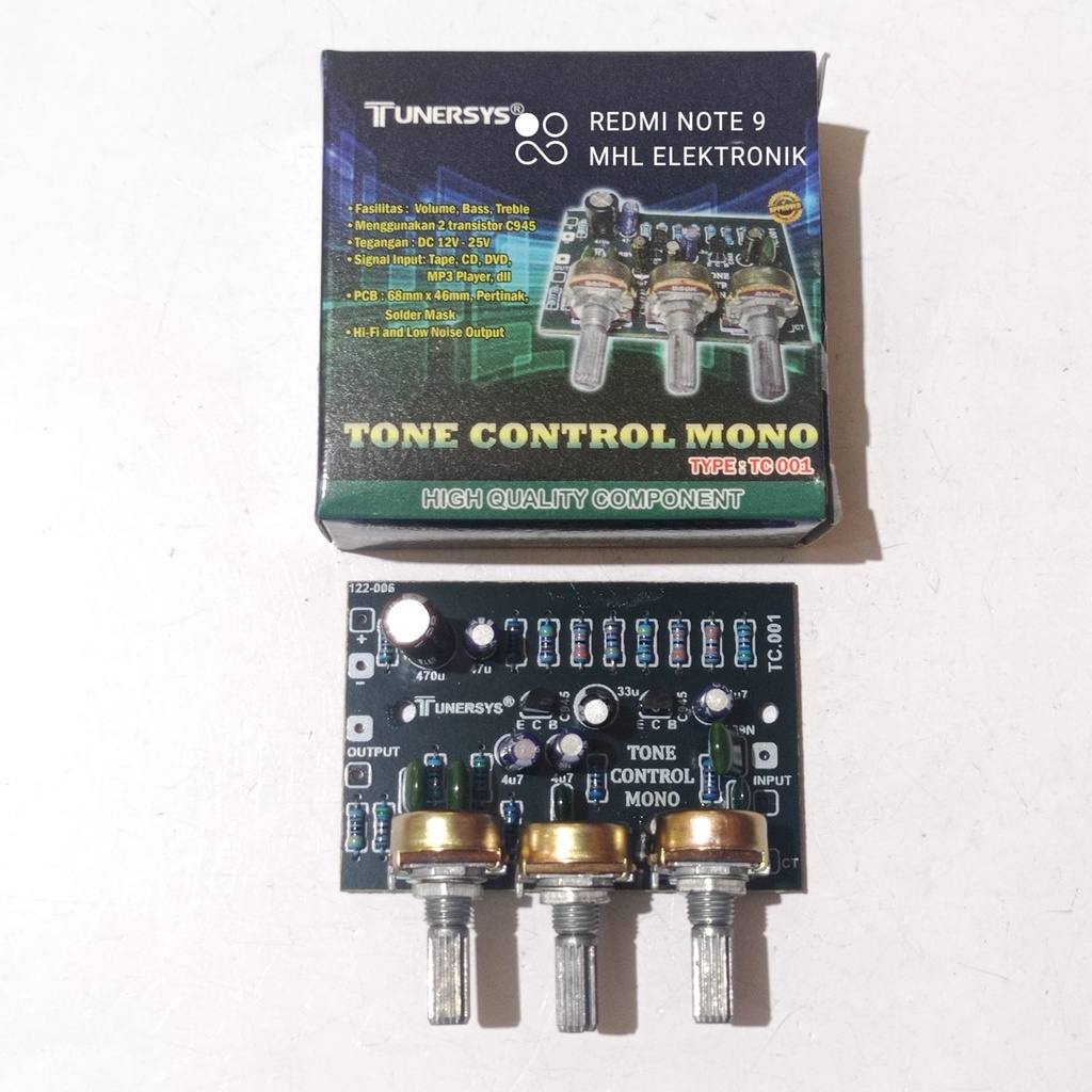 Jual Tone Control Mono 2 Transistor Tunersys TC 001 | Shopee Indonesia