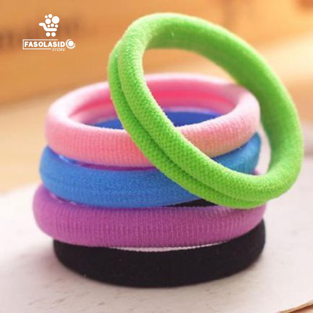 Jual IKAT RAMBUT KARET KOREA ISI ( 5 pcs ) / TALI RAMBUT WANITA / TALI ...