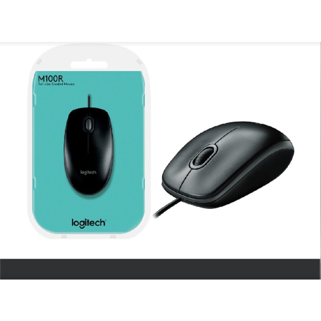 Jual mouse Logitech M100R M100 r Optical Mouse USB cable optik optic ...