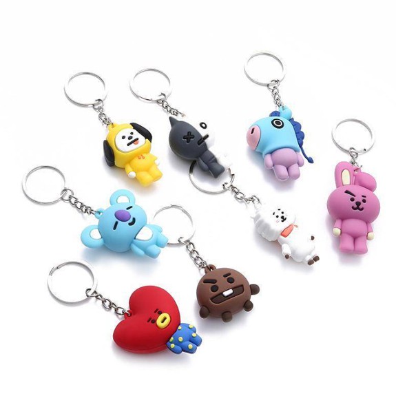 Jual Gantungan Kunci BT21 BTS KPOP Keychain Kartun BTS | Shopee Indonesia