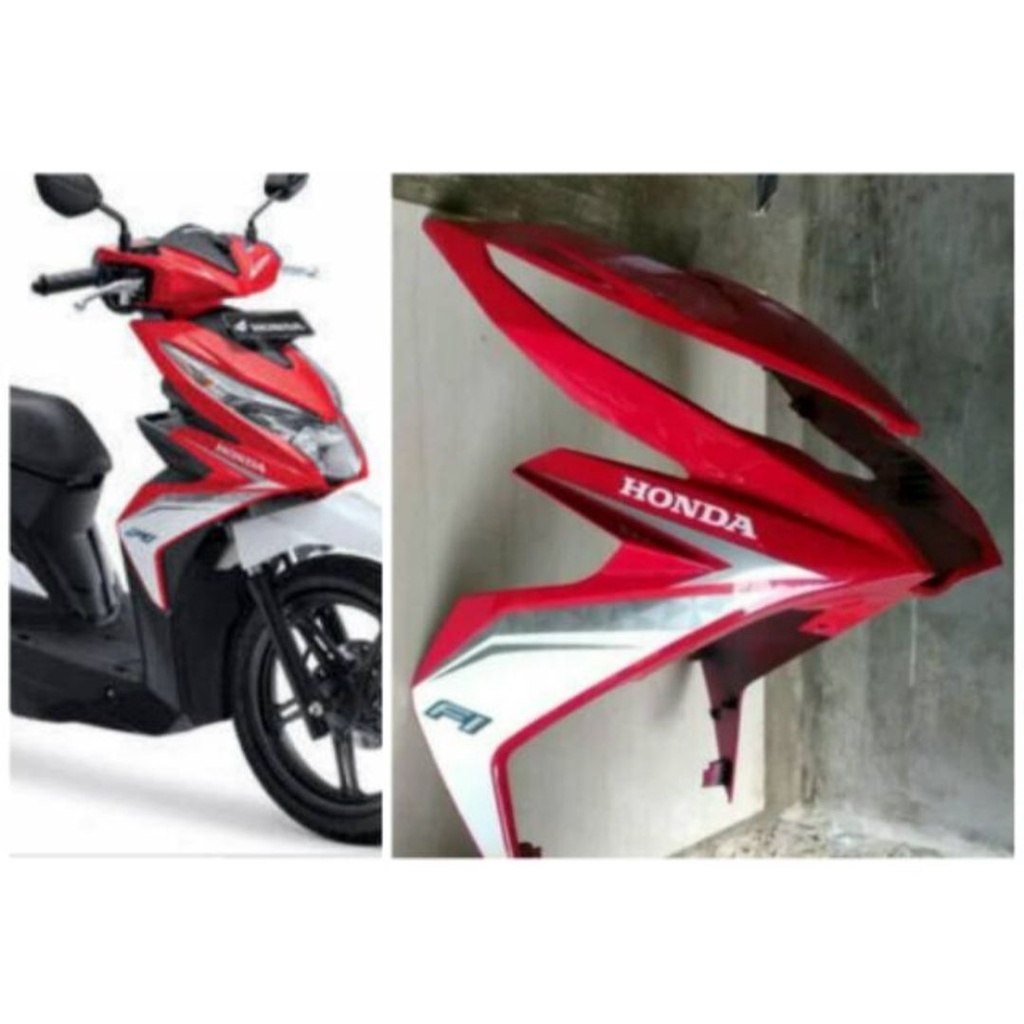 Jual tameng panel cover lampu depan al new beat f1 esp warna magenta ...