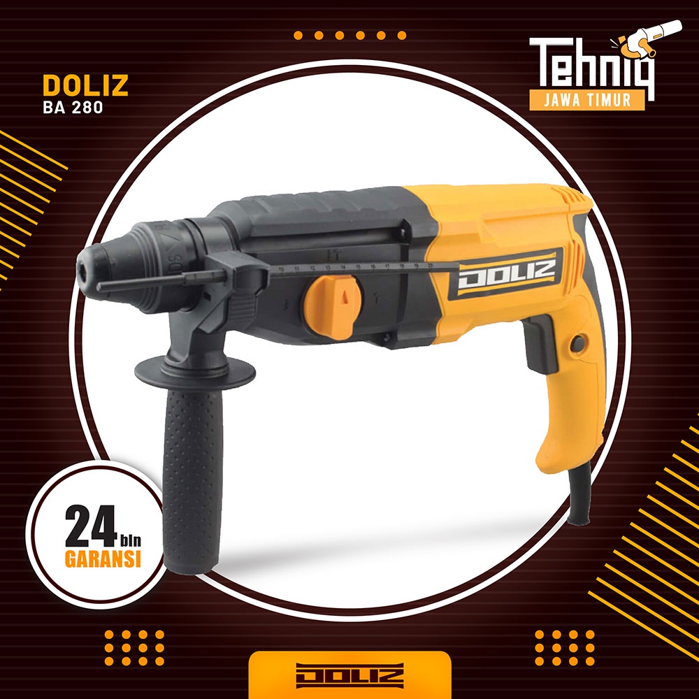 Jual Mesin Bor Listrik / Bobok Dinding Beton DOLIZ BA280 Rotary Hammer ...
