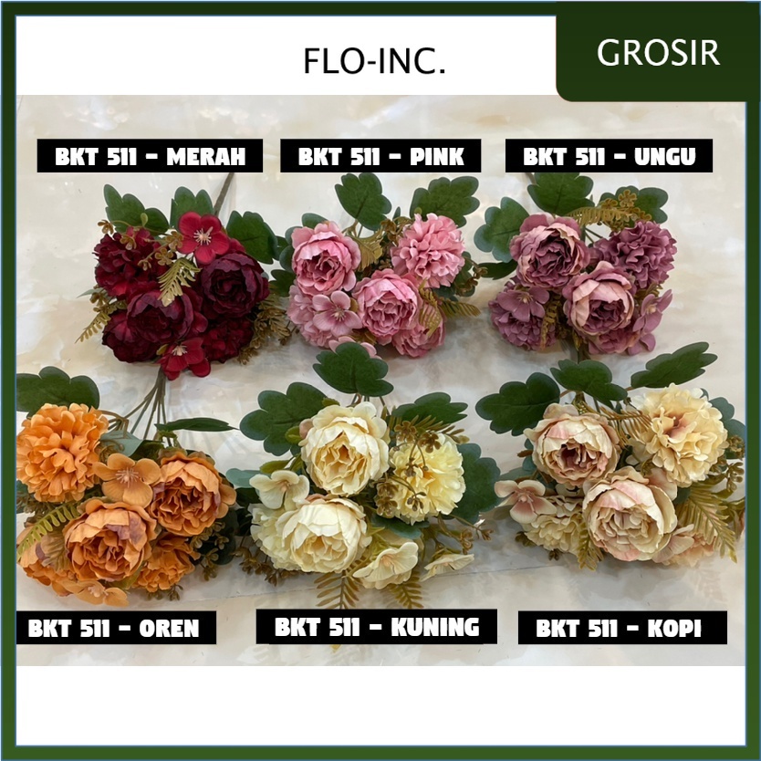 Jual FLO-INC. - Bouquet bunga BKT 511 Artifisial Dekorasi | Shopee ...