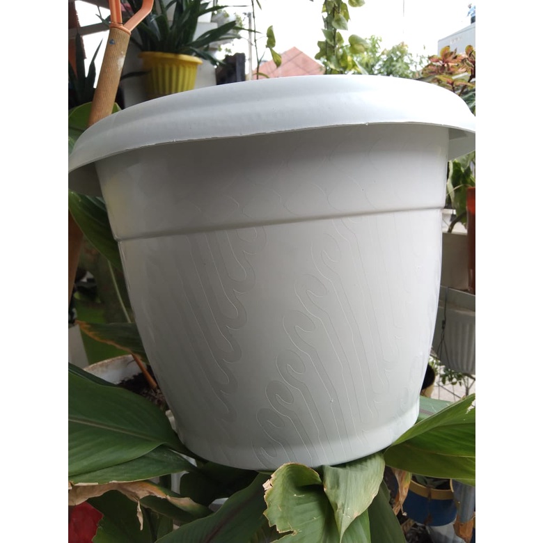 Jual Pot Gentong JM 35 Batik&polos Putih Hitam Pot Plastik Tanaman ...