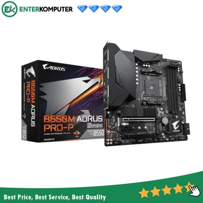 Jual Gigabyte B550M Aorus PRO-P (AM4, AMD Promontory B550, DDR4, USB3.2 ...