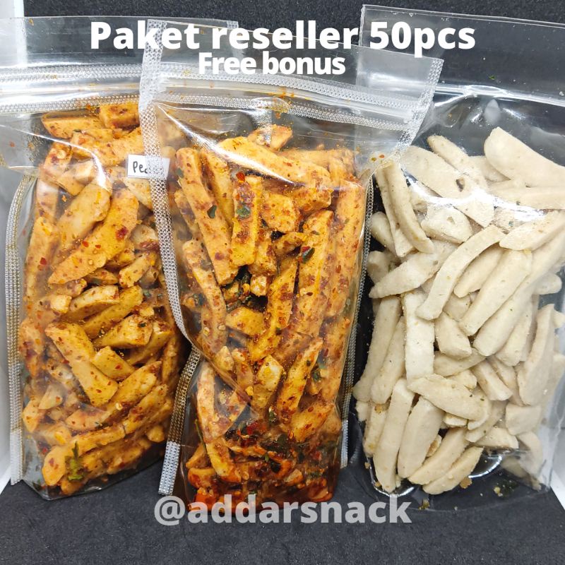Jual Basreng Stick daun jeruk paket reseller(50pcs) | Shopee Indonesia