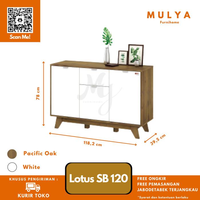 Jual Meja Buffet/Credenza Lotus Sb 120 Sideboard Minimalis | Shopee Indonesia