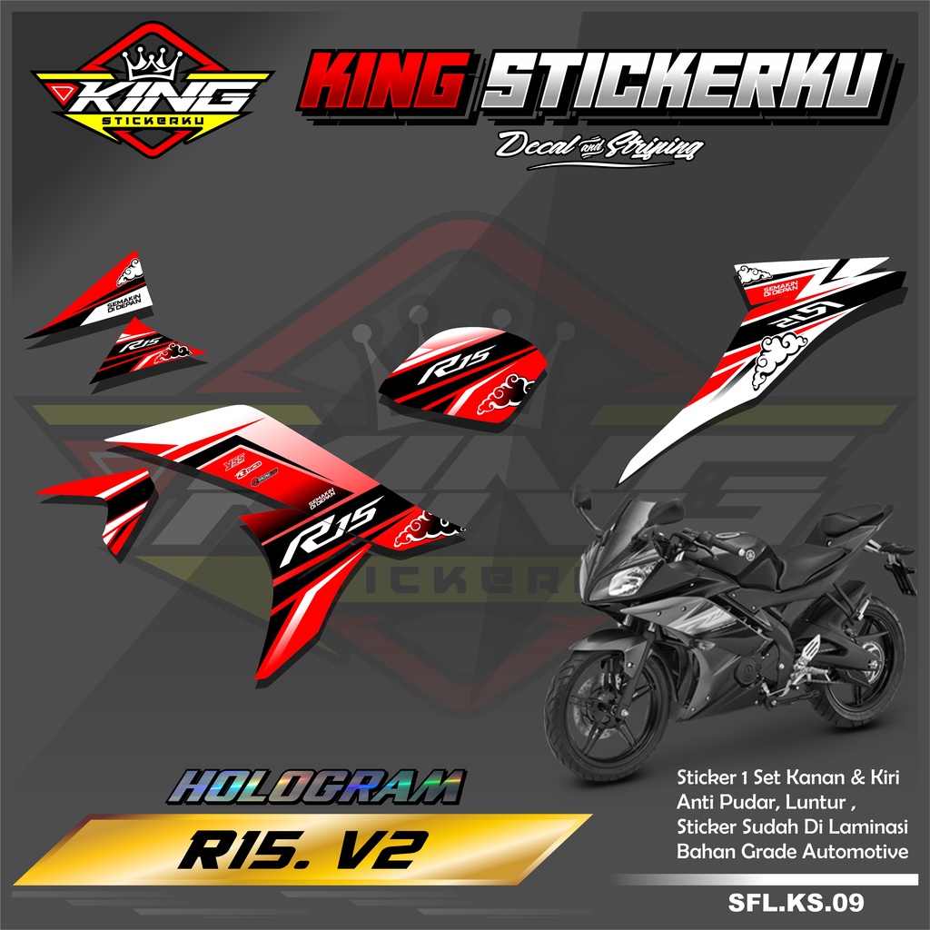Jual Stiker Yamaha R15 V2 / Old - Decal Sticker Striping Yamaha R15 V2 ...