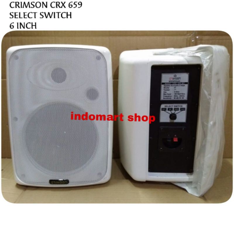 Jual Speaker Pasif 6 inch CRIMSON CRX 659 White ( ORIGINAL ) VOCAL / MUSIC | Shopee Indonesia