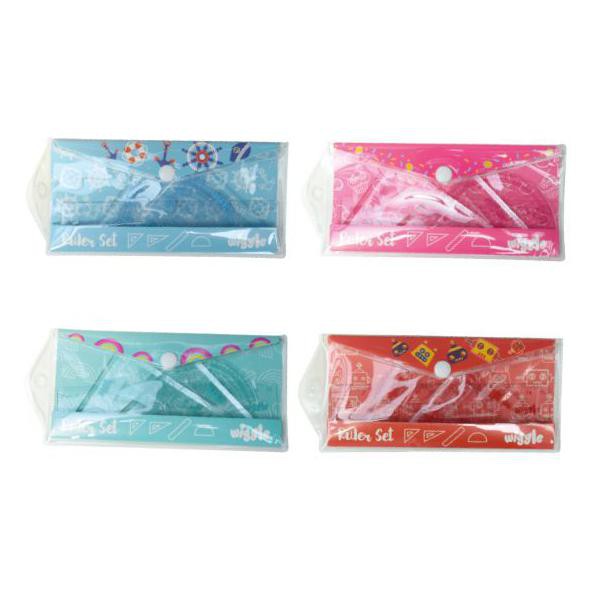 Jual set penggaris sekolah / ruler set wiggle desain mix sry77 | Shopee ...