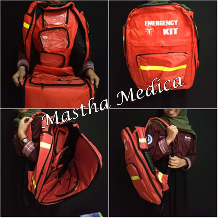 Jual Tas Ransel jinjing P3k K3 SAR First Aid Kit Bag PMR PMI PPPK ...
