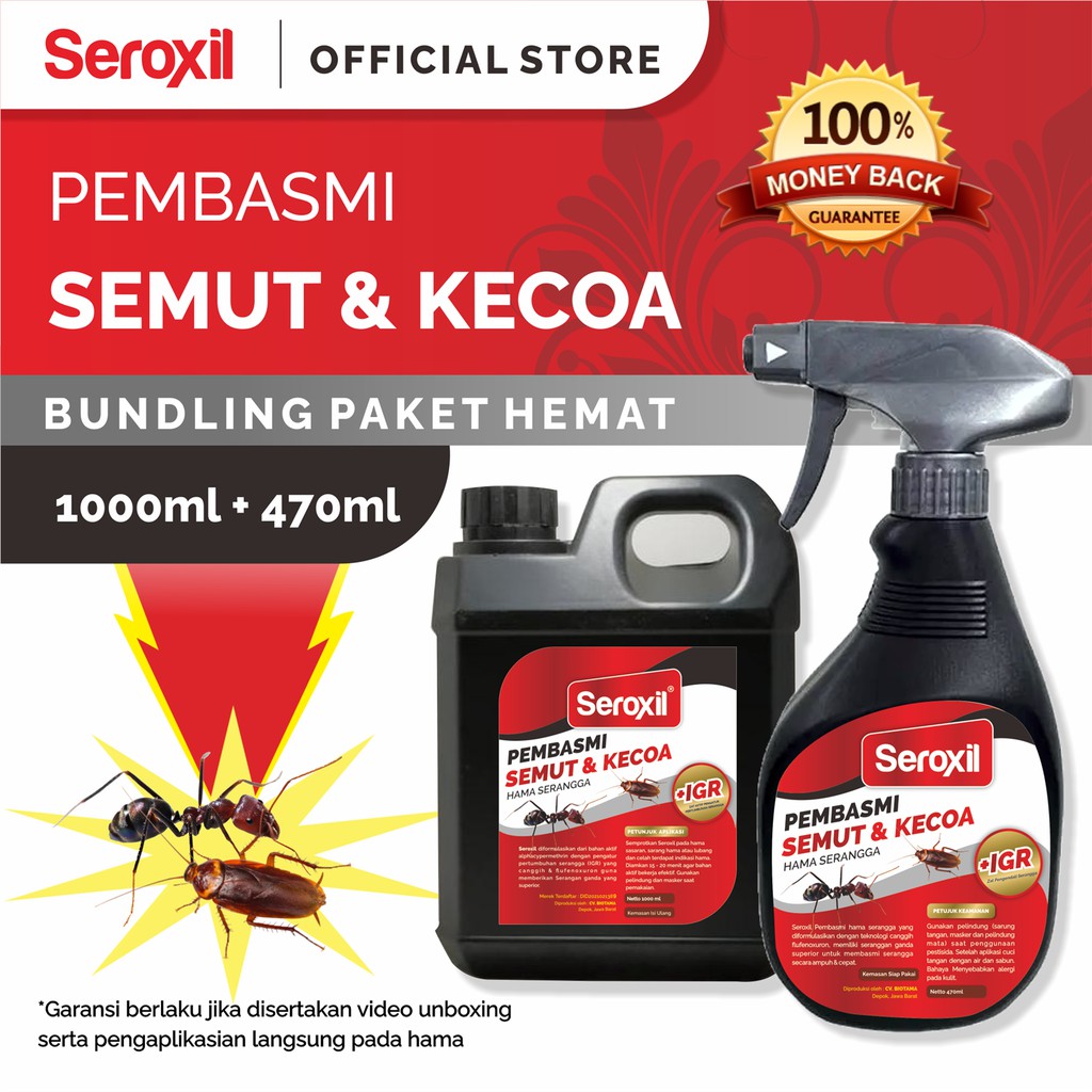 Jual Seroxil Paket Cairan Anti Serangga Pembasmi Anti Semut / Anti ...