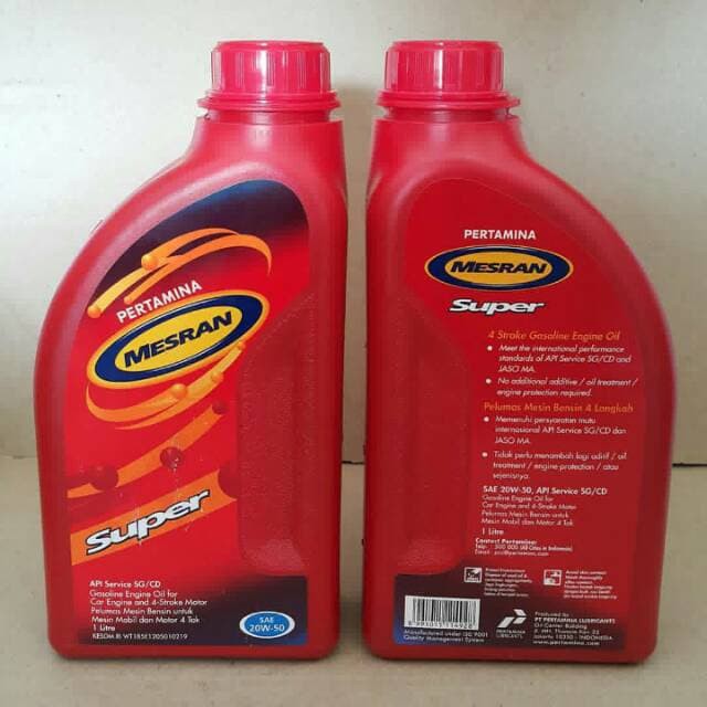 Jual Jual Oli Mesran Super SG 4T 20W-50 0.8L | Shopee Indonesia