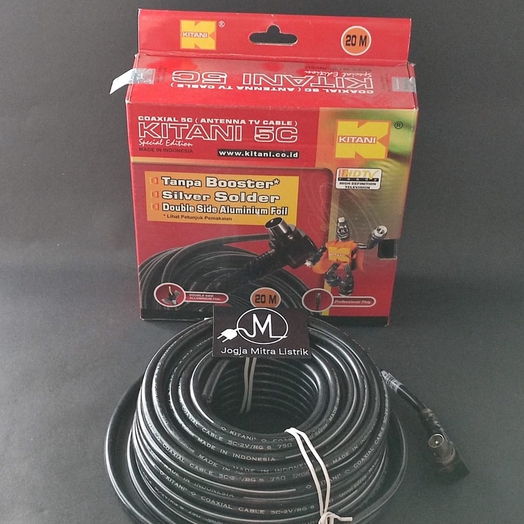 Jual KABEL ANTENNA KITANI 5C 20 METER PLUS PLUG | Shopee Indonesia