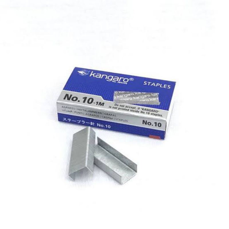 Jual ISI HEKTER/ISI STAPLES/ISI STAPLER JEPRETAN KANGORO no.10 PER BOX ...