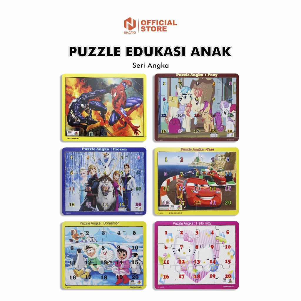 Jual Puzzle Edukasi Anak / Puzzle Anak / Puzzle Kayu Mainan Edukasi ...