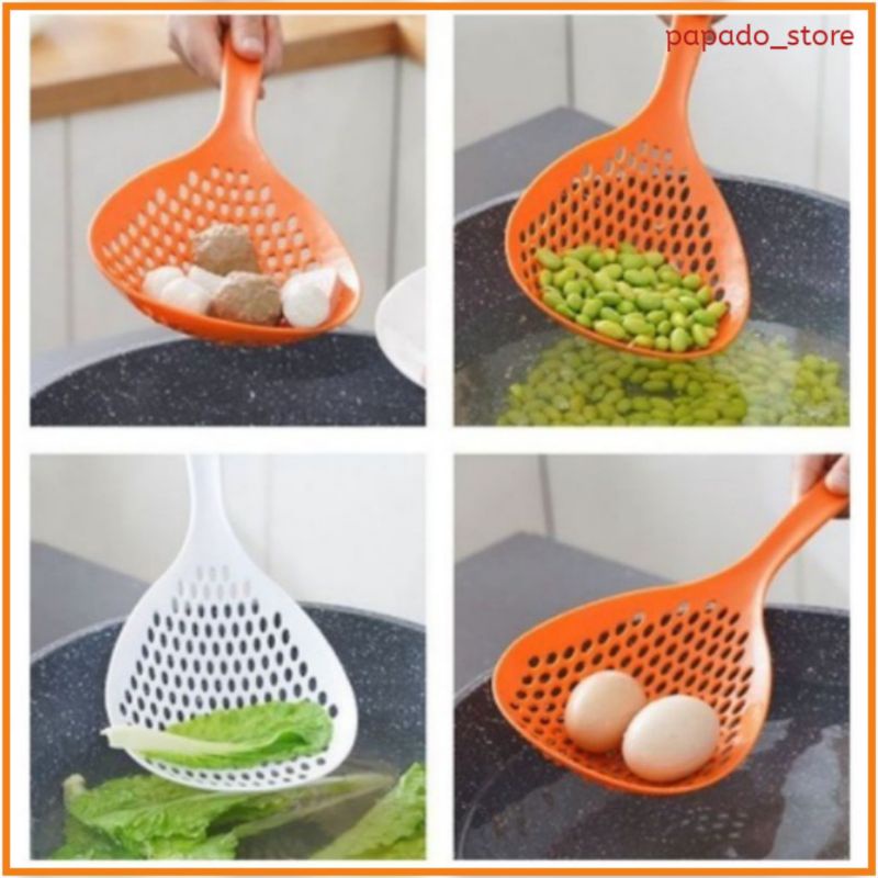 Jual SENDOK SARINGAN JUMBO SERBAGUNA SENDOK PENYARING MIE SAYUR PASTA ...