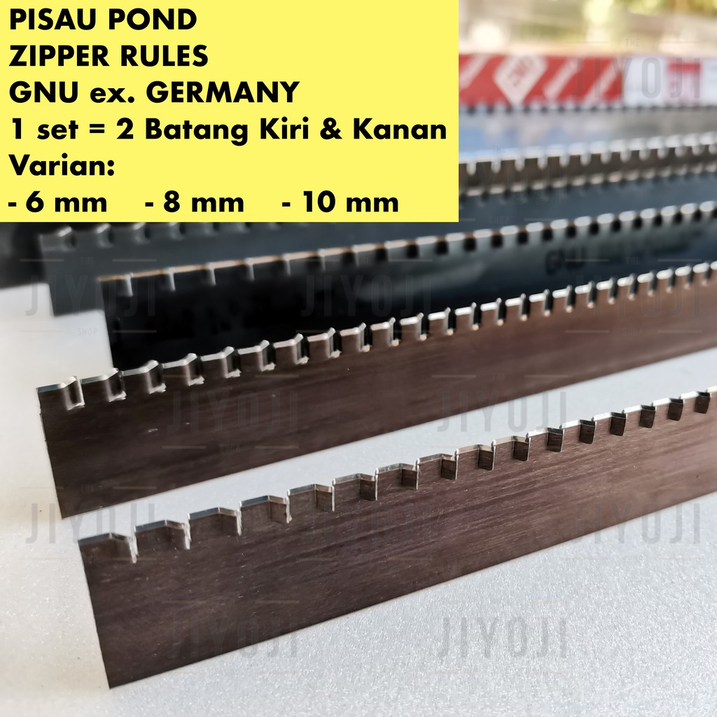 Jual Pisau Pond GNU ZIPPER RULES ex. GERMANY (1 Set = 2 Batang Kiri ...