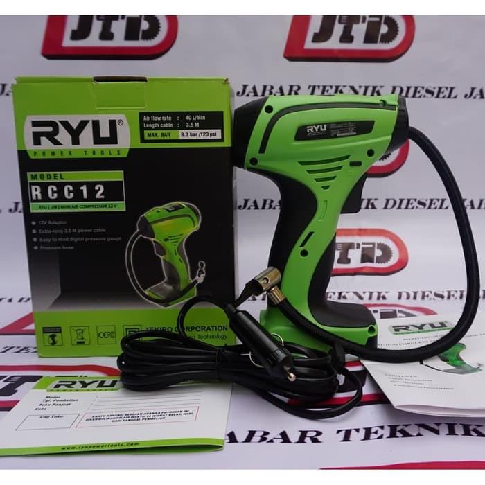 Jual Tools Ryu Rcc12 Mini Air Compressor 12V Dc Pompa Ban Kompresor ...