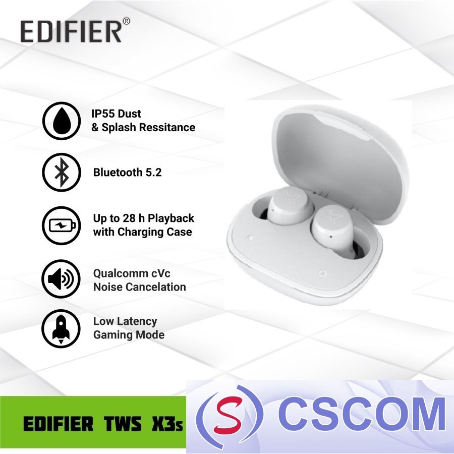 Jual TWS Edifier X3s True Wireless Stereo Bluetooth Earbuds with Game ...