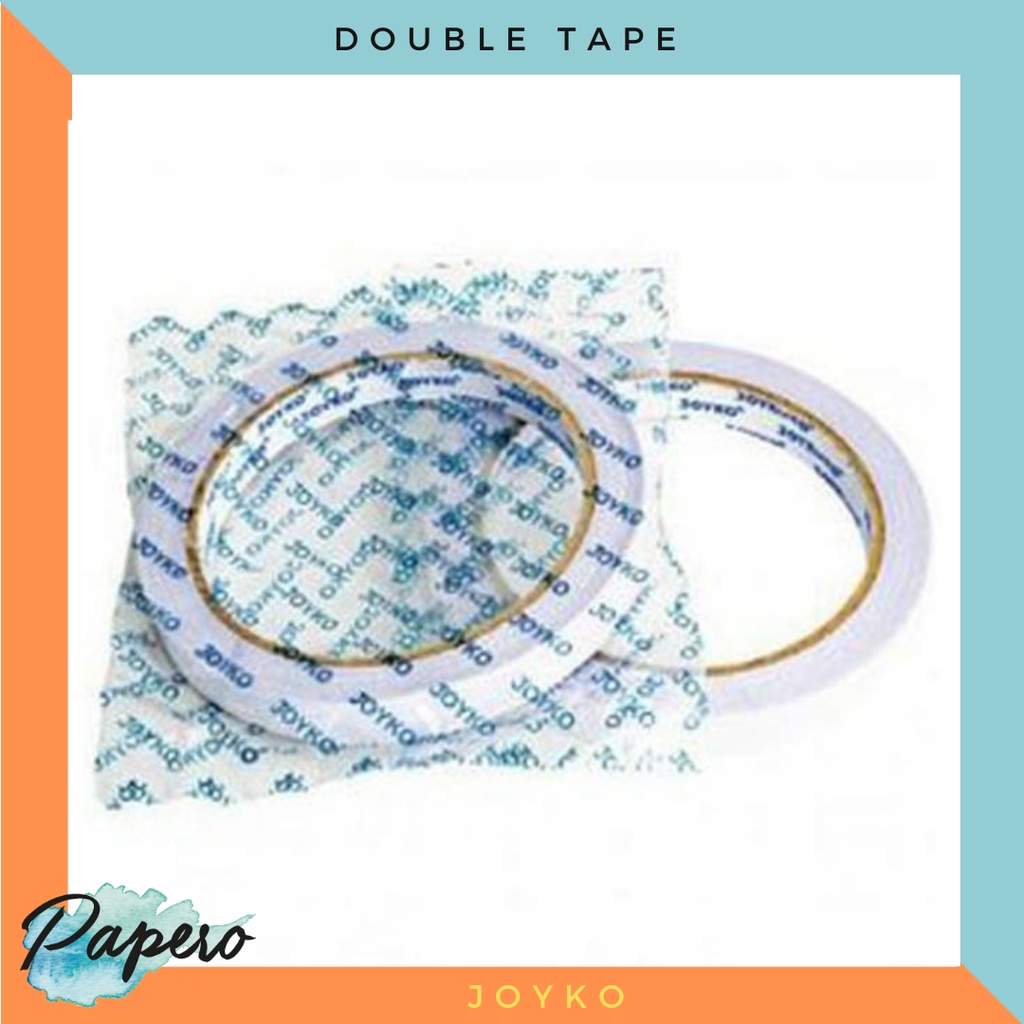 Jual Double Tape Joyko 24mm / 12 mm / 6 mm x 15 Yard | Shopee Indonesia