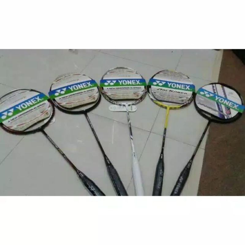 Jual Raket Badminton Carbon Free tas Dan grip | Shopee Indonesia