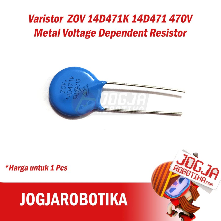 Jual VARISTOR ZOV 14D471K 14D471 470V METAL VOLTAGE DEPENDENT RESISTOR ...