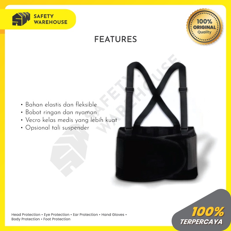 Jual Back Support Belt Penyangga Punggung dan Pinggang Gosave | Shopee Indonesia