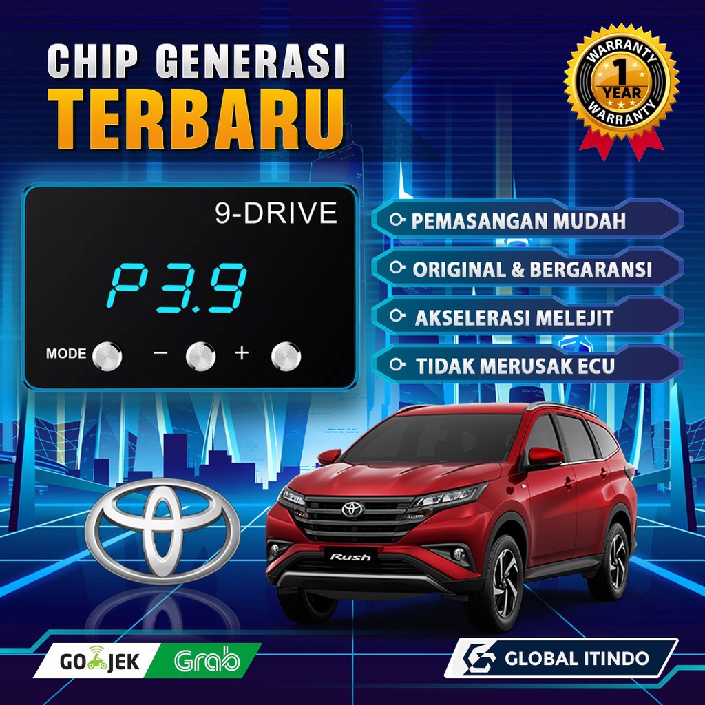 Jual 9 Drive Toyota All New Rush Piggyback Throttle Controller ECU Remap | Shopee Indonesia